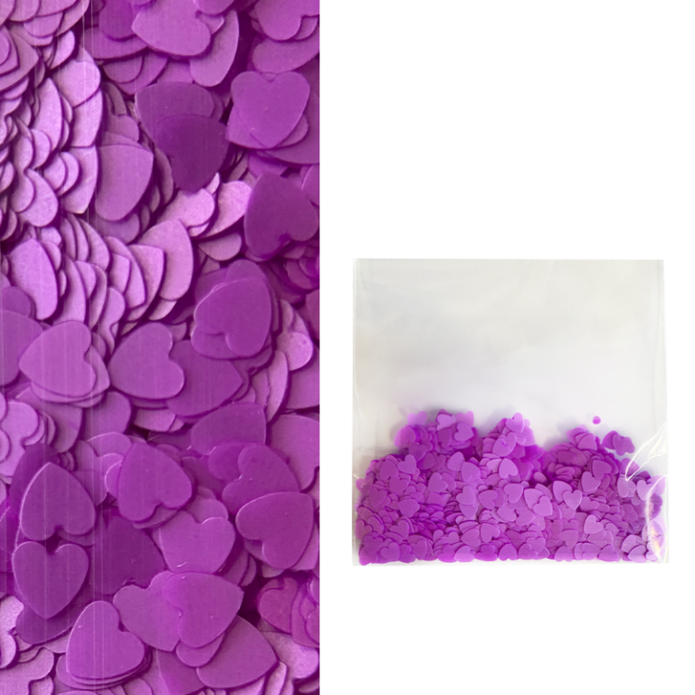 Acetatos corazon morado bolsita – Rosa Pink